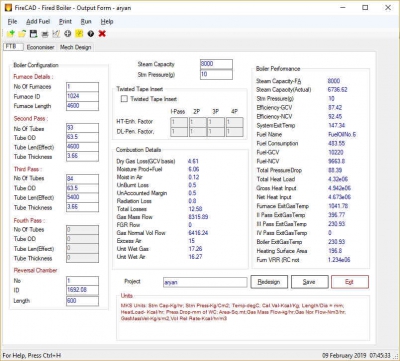 Boiler Design: Software for Coal,Wood,bagasse,oil,Gas boilers of Water ...